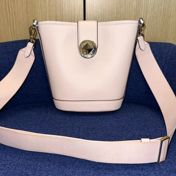 kate spade | Bags | Kate Spade Pink Leather Audrey Mini Bucket ...